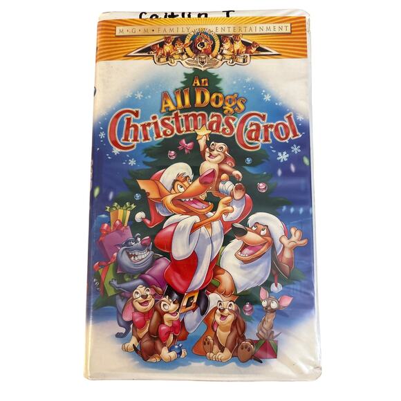 MGM | Media | All Dogs Christmas Carol Movie Vhs Clamshell 998 Mgm Go ...